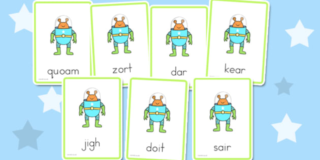 Letters and Sounds Phase 3 Nonsense Words (teacher made)