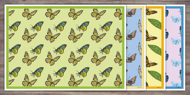 Butterfly Place Mats | Twinkl Party (teacher made)