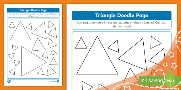 Triangle Doodle Page (teacher made)