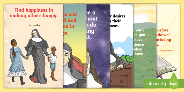 Mary MacKillop Quote Posters (teacher made)