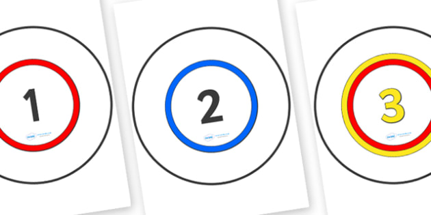 1-100 Number Line Color Coded Multiples - 1-100, color, coded multiples