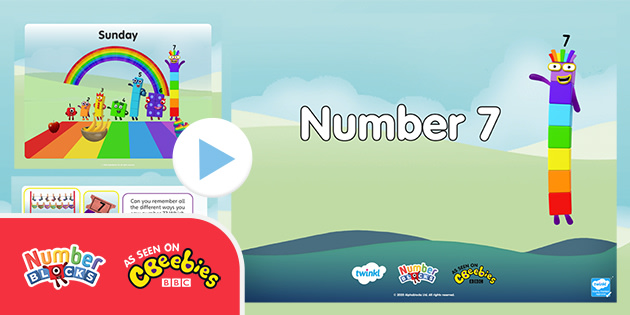 👉 Numberblocks: Lucky Number Seven PowerPoint