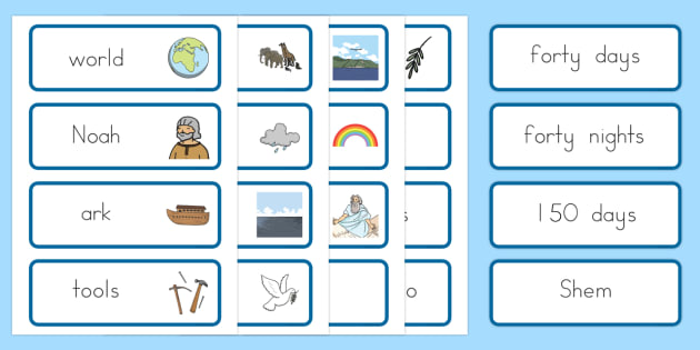 Noah's Ark Word Cards