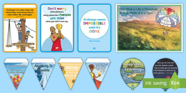 Ultimate Motivational Resources Display Pack (teacher made)