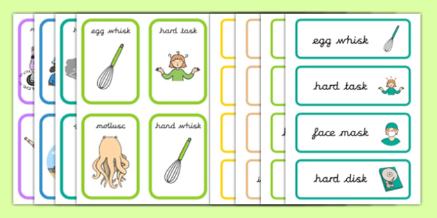 Pack Word SC/SK Cards (teacher made)