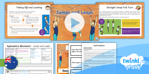 Move PE Year 4 Gymnastics: Movement Lesson 1: Jumps and Leaps Lesson Pack