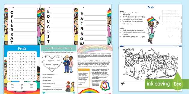 LGBT+ History Month KS1 Activity Pack (teacher made)