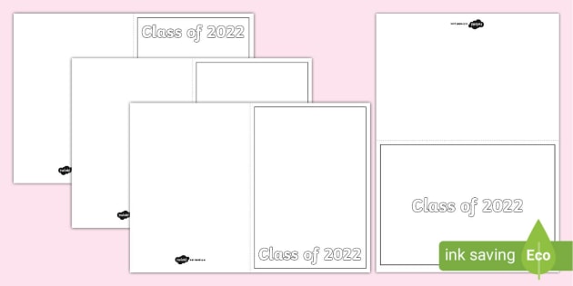 Design a Class of 2022 Cards (teacher made)