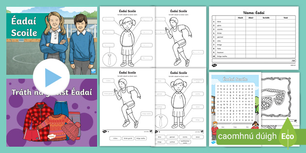 Gaeilge Third/Fourth Class Eadaí Scoile (teacher made)