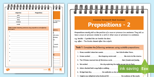 Grammar Homework Week Seventeen