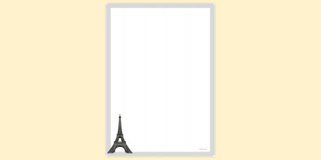 Eiffel Tower Page Border | Page Borders | Twinkl