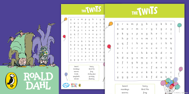Roald Dahl Word Searches | twinkl.co.uk