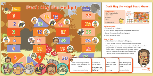 Don't Hog the Hedge! Board Game