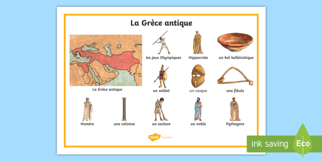 Ensemble de mots : La Grèce antique