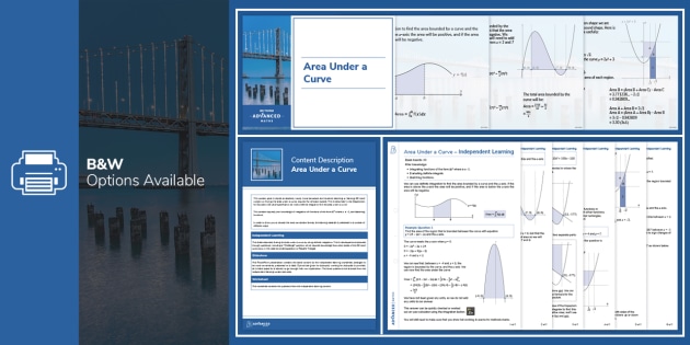👉 Integration Area Under a Curve (teacher made)