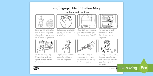 -ng Digraph Identification Story (teacher made)