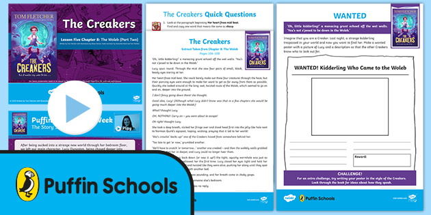 FREE! - Daily Reading: The Creakers - Chapter 8 (Part Two) Activity ...