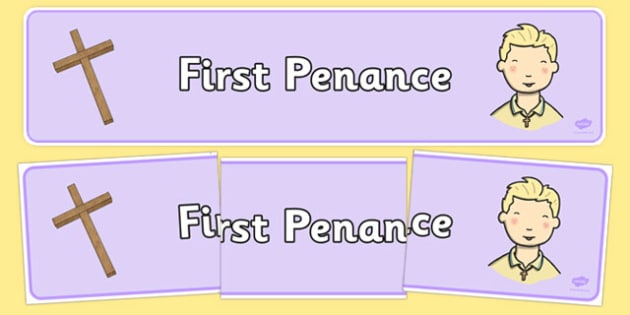 First Penance Display Banner (teacher made)