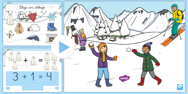 Presentación: Las sumas invernales (teacher made)