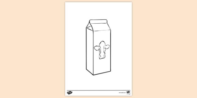 FREE! - Carton of Milk Colouring Sheet (teacher made)