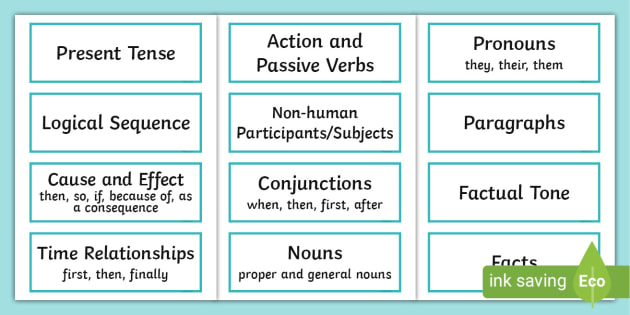 Level 3 Writing - Explanation Word Cards (teacher made)