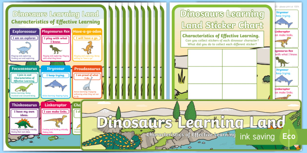 Ready Made Dinosaur-Themed Characteristics of Effective Learning ...