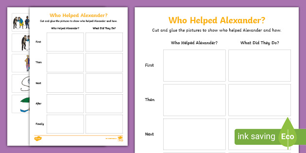 Who Helped Alexander? an Activity to Support Teaching on Alexander's Outing