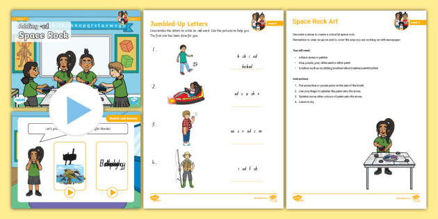 Adding -ed Lesson Pack - Level 5 Week 22 Lesson 3