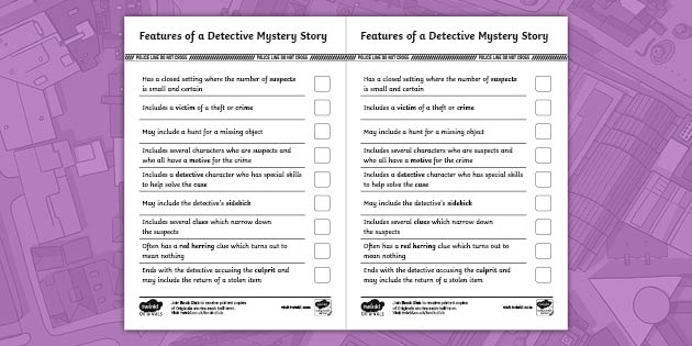 Detective Story Success Criteria KS2 | Twinkl Originals