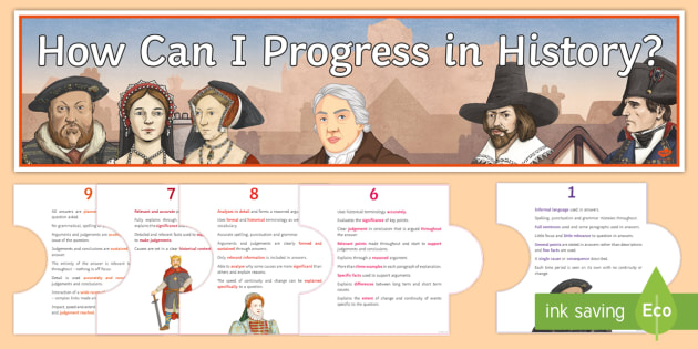 How Can I Progress in History? Display Pack