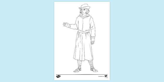 coloring pages for the middle age