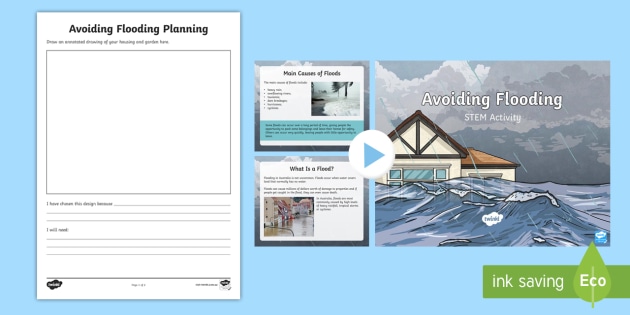 * NEW * Avoiding Floods STEM Activity Pack - Flood, Natural