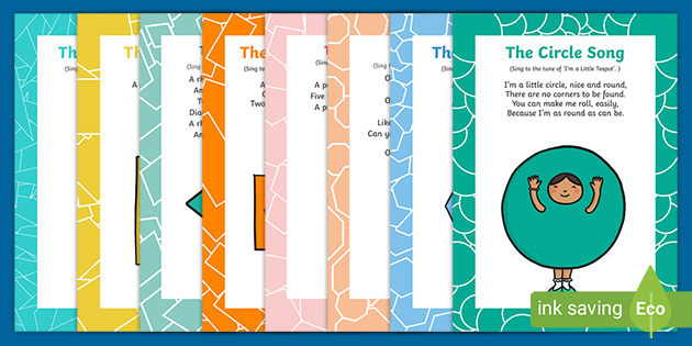 2D Shapes Songs and Rhymes Resource Pack (teacher made)