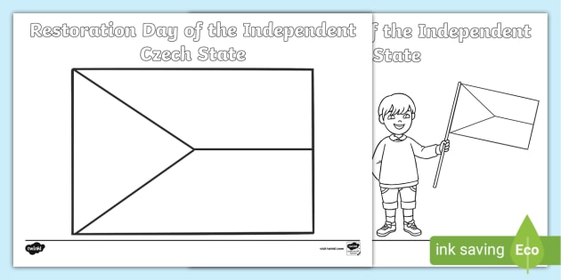 Restoration Day of the Independent Czech State Colouring