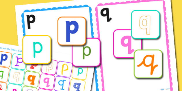 p and q Confusing Letter Sorting Activity