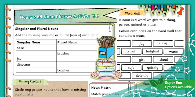 Year 1 Nouns and Noun Phrases Parent Guide and Activity Ideas - Twinkl ...