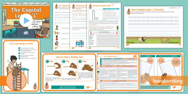 Twinkl Handwriting: The Capital Letter 'L' EYFS/KS1 Activity Pack