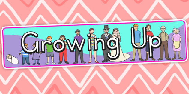 FREE! - Growing Up Display Banner (teacher made)