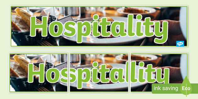 Hospitality Third Level Display Banner (teacher made)