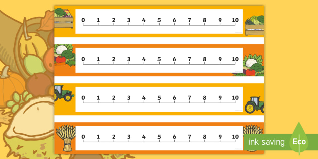 Autumn Number Track (1-10)
