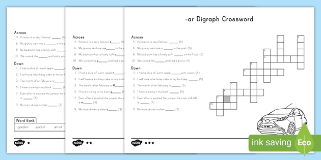 Phonics Crosswords | twinkl.com