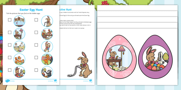 Saving Easter - Easter Egg Detective Hunt Activity Resource Pack