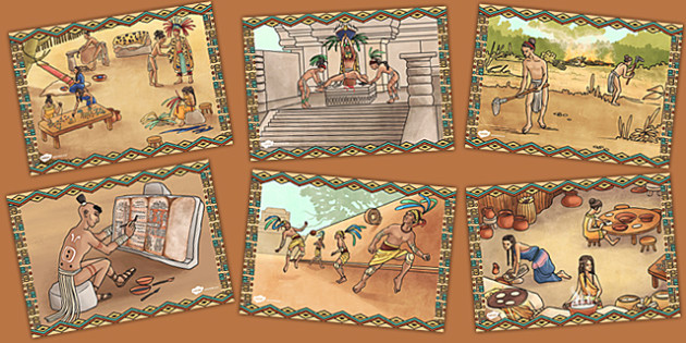 Maya Civilisation Illustration Pack (teacher made)
