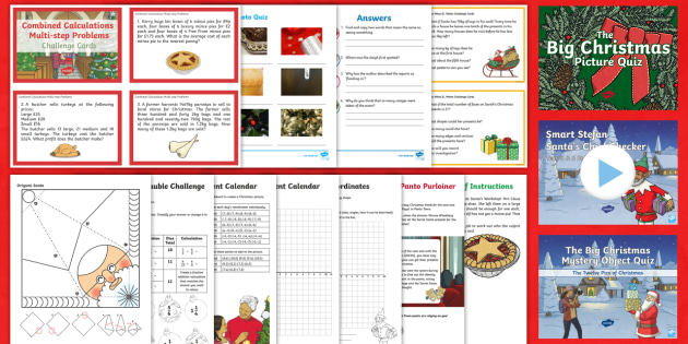 UKS2 Last Week Before Christmas Activity Pack (teacher made)