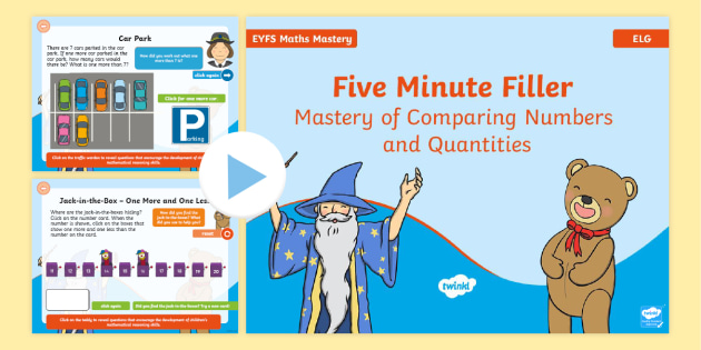 EYFS Maths Mastery: Five Minute Filler Comparing Numbers and Quantities ... EYFS Maths Mastery: Five Minute Filler Comparing Numbers and Quantities ...