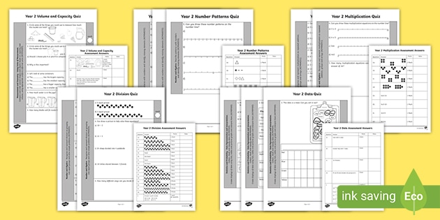 Year 2 Term 3 Mathematics Assessment Pack (teacher made)