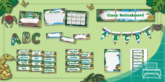 Classroom Display Pack | Snakes and Spiders | Explorer