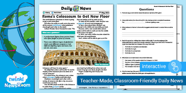 Colosseum Histories | twinkl.co.uk