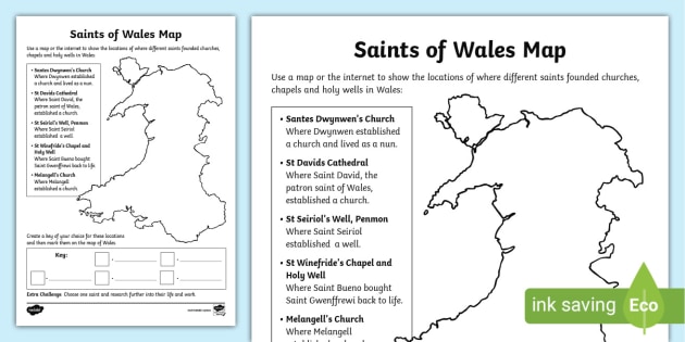 Saints of Wales: Find the Location