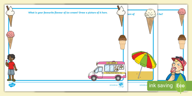 FREE! - Ice Cream Drawing Prompts (teacher made)